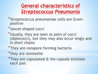Streptococcus pneumonia | PPTX
