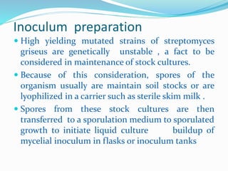 Streptomycin production | PPT