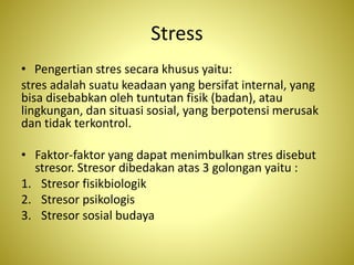 Stres dan keselamatan kerja | PPT