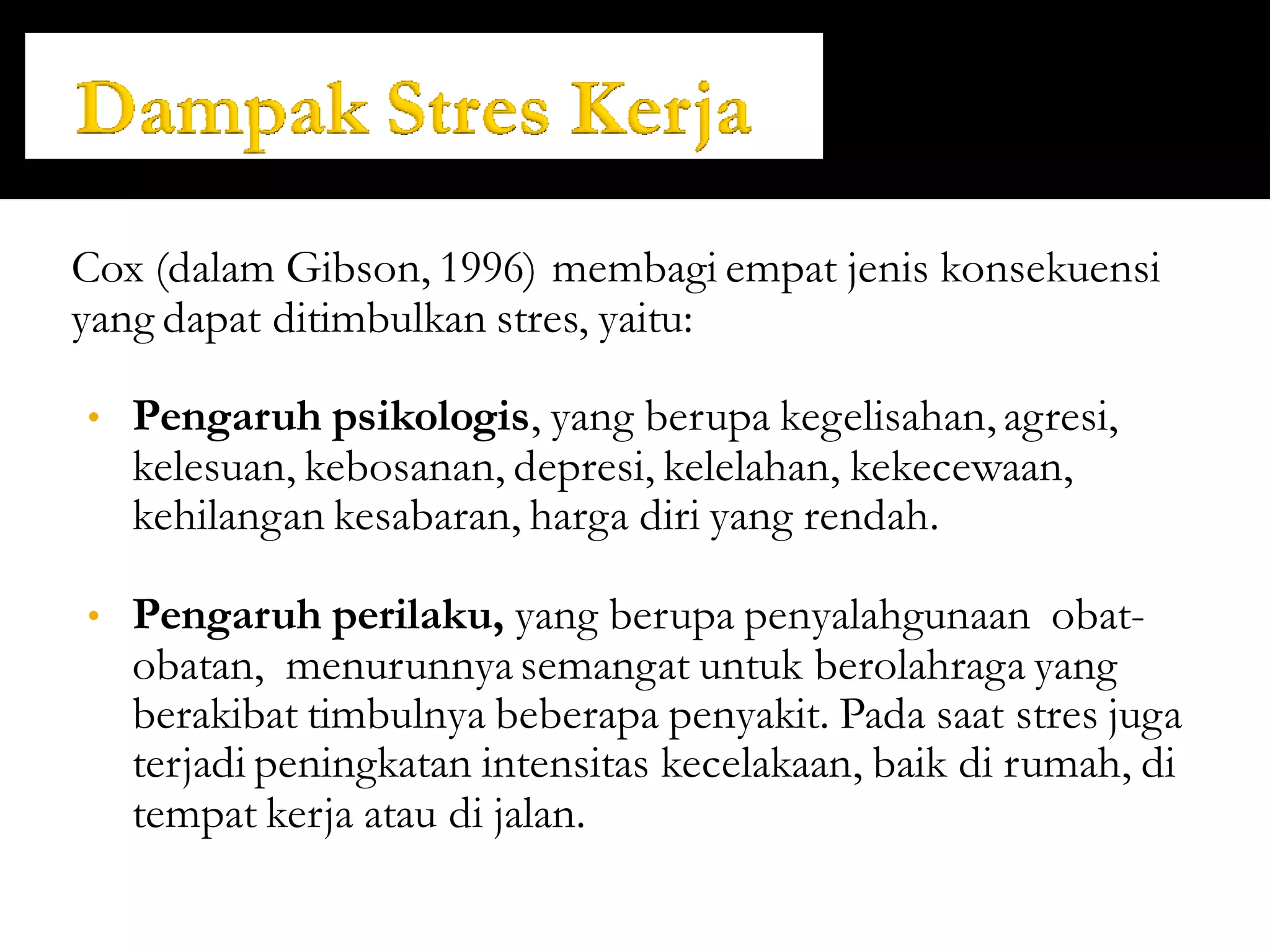 Stres kerja | PDF