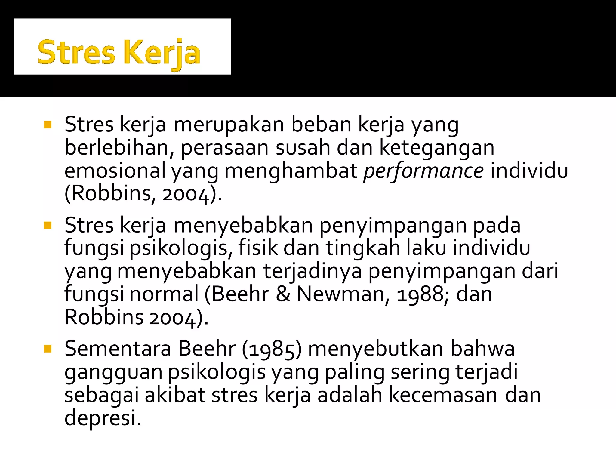 Stres kerja | PDF