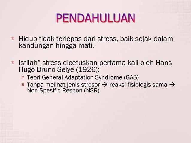 Stres & penyesuaian diri | PPT