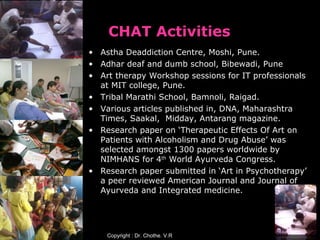 Art Therapy and Stress management- Dr. Vikas Chothe (MD Ayu) | PPT