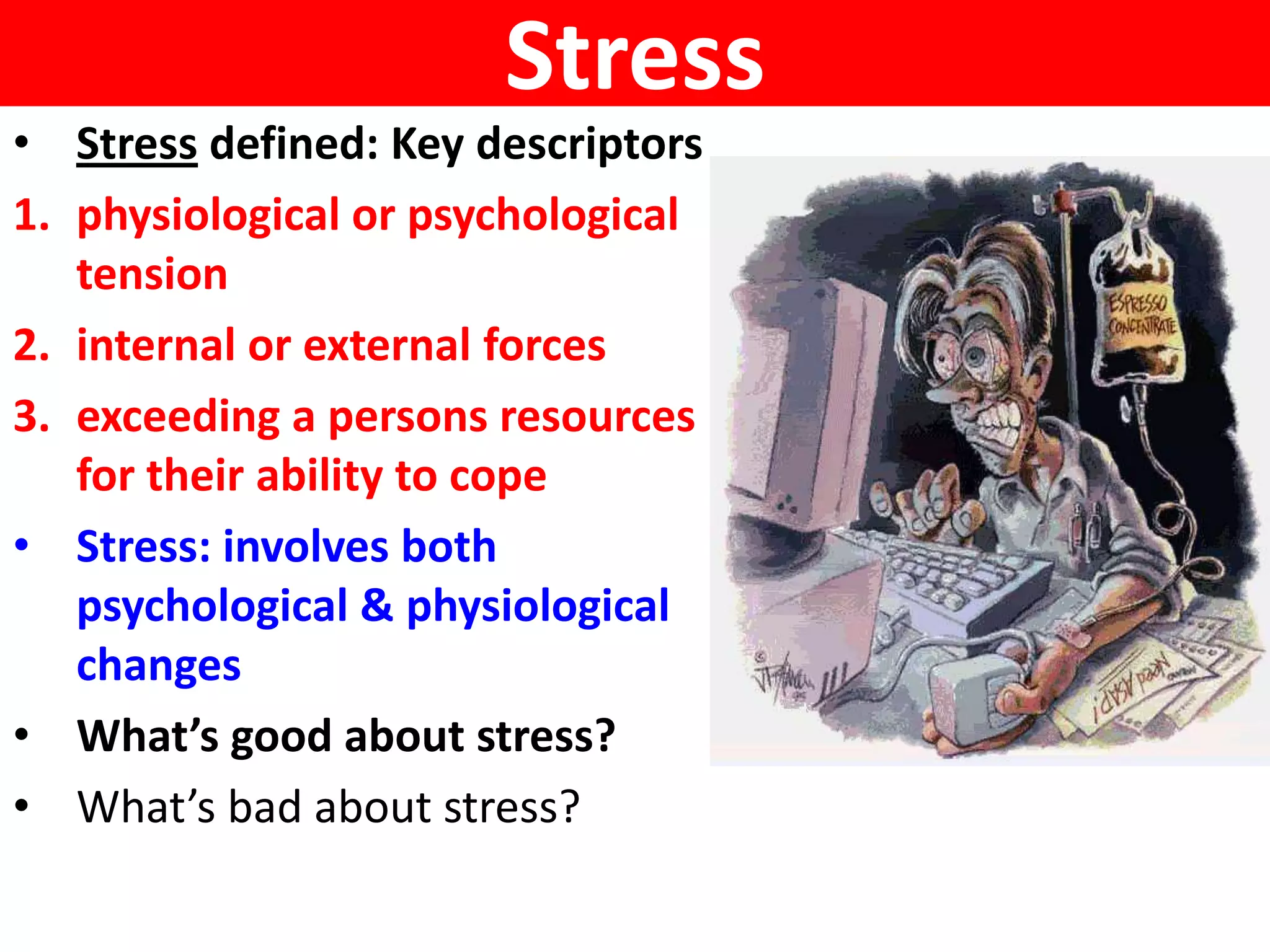 Stress & HPA axis - VCE U4 Psych | PPTX