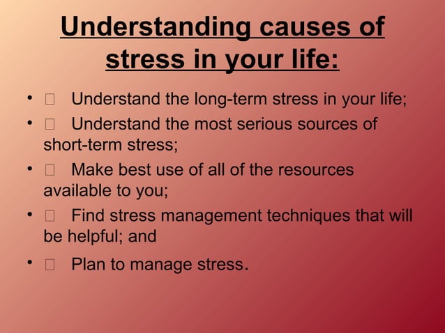 Stress Management for teachers | PPT | Biological Sciences | Science