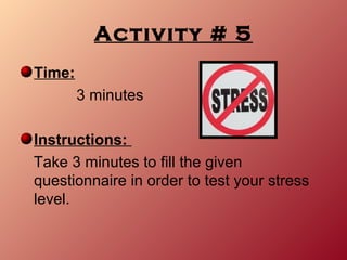 Stress Management for teachers | PPT