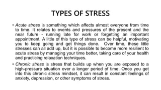 Stress: Types and Sources | PPTX