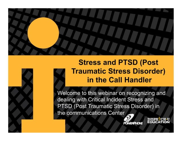 PTSD and the 911 Call Taker: A PowerPhone Webinar | PDF