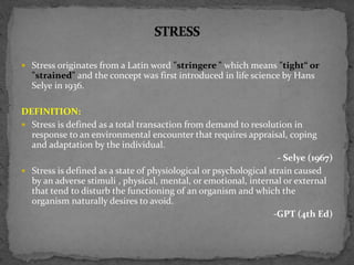 Stress and periodontium | PPTX
