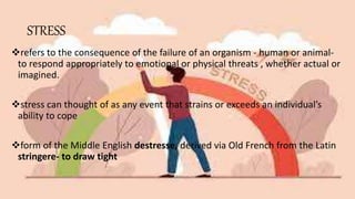 STRESS. human behavior,,.,.///////////////////// | PPTX