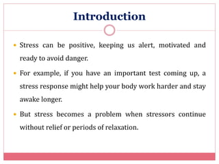 STRESS. Medical Surgical Nursing ....pptx