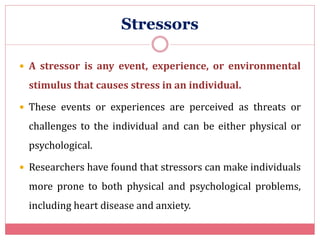 STRESS. Medical Surgical Nursing ....pptx