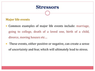 STRESS. Medical Surgical Nursing ....pptx