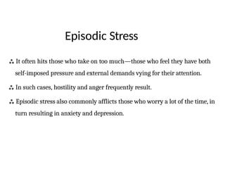 Stress topic Class for Physician Assistant Students | PPTX