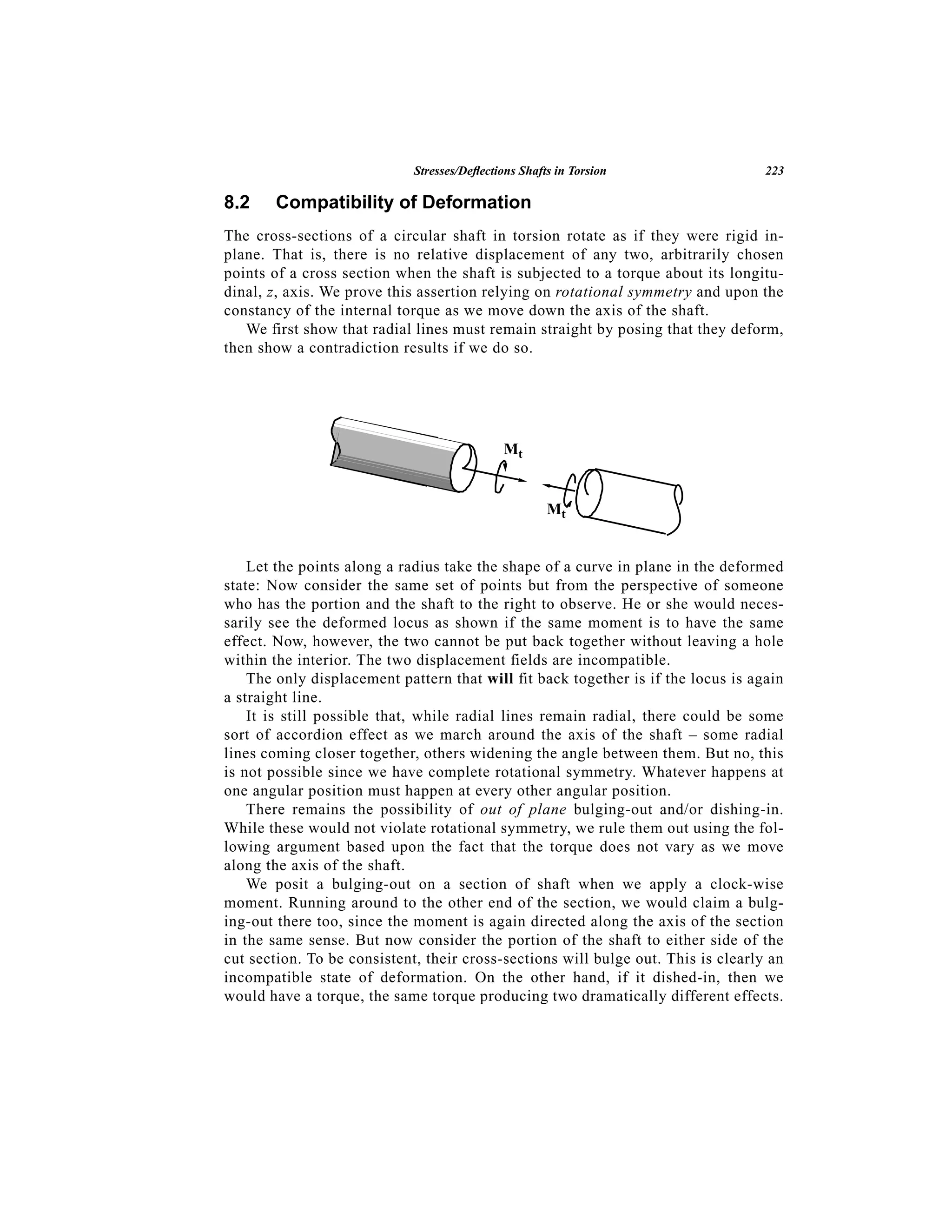 Stress deflections shafts in torsion | PDF