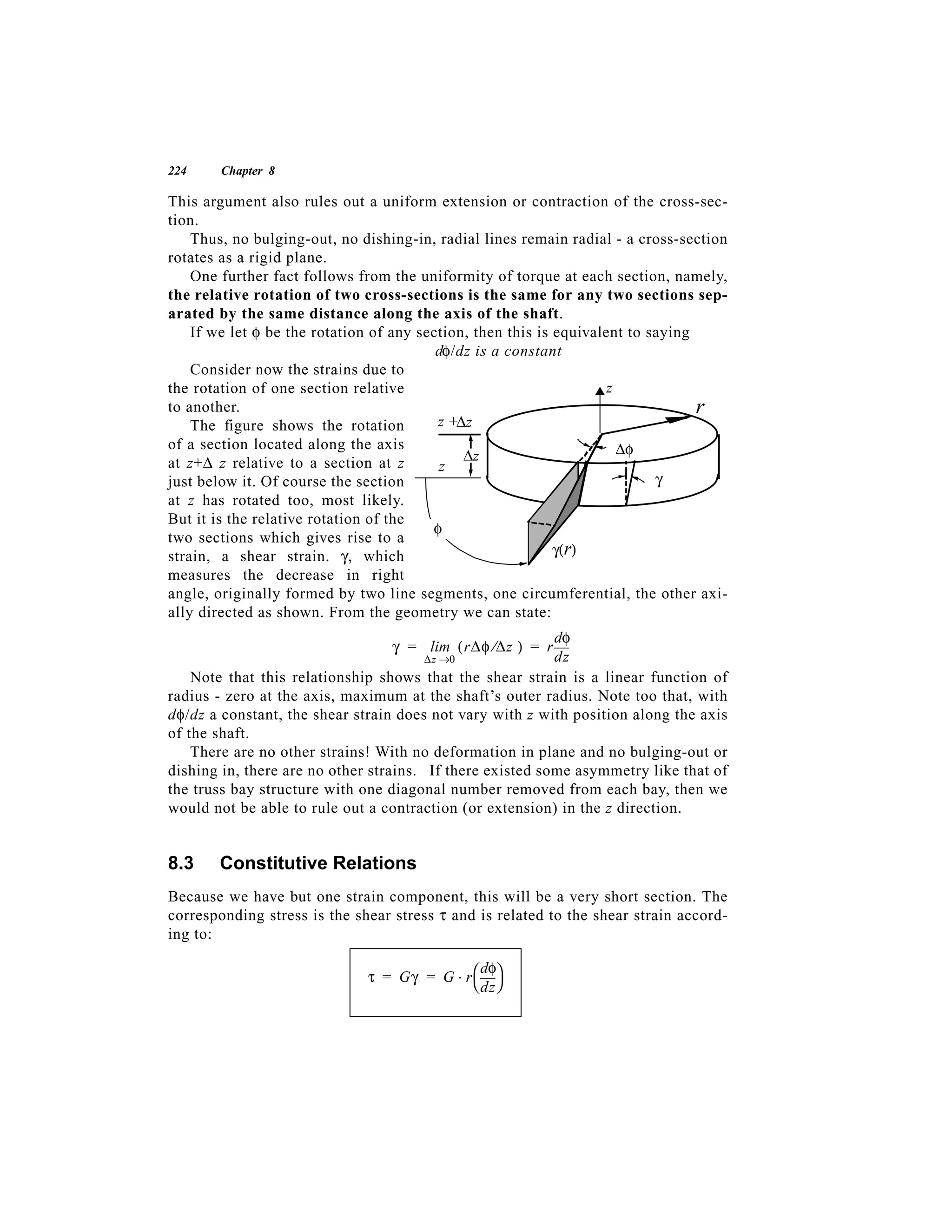 Stress deflections shafts in torsion | PDF