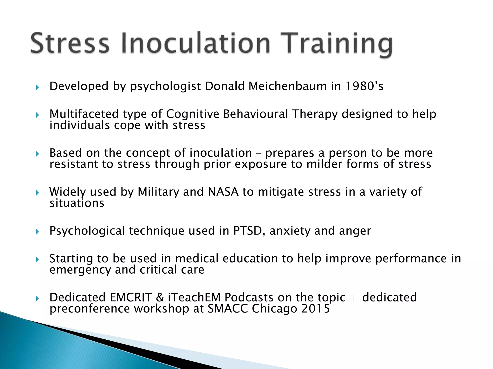 Stress innoculation training | PPTX