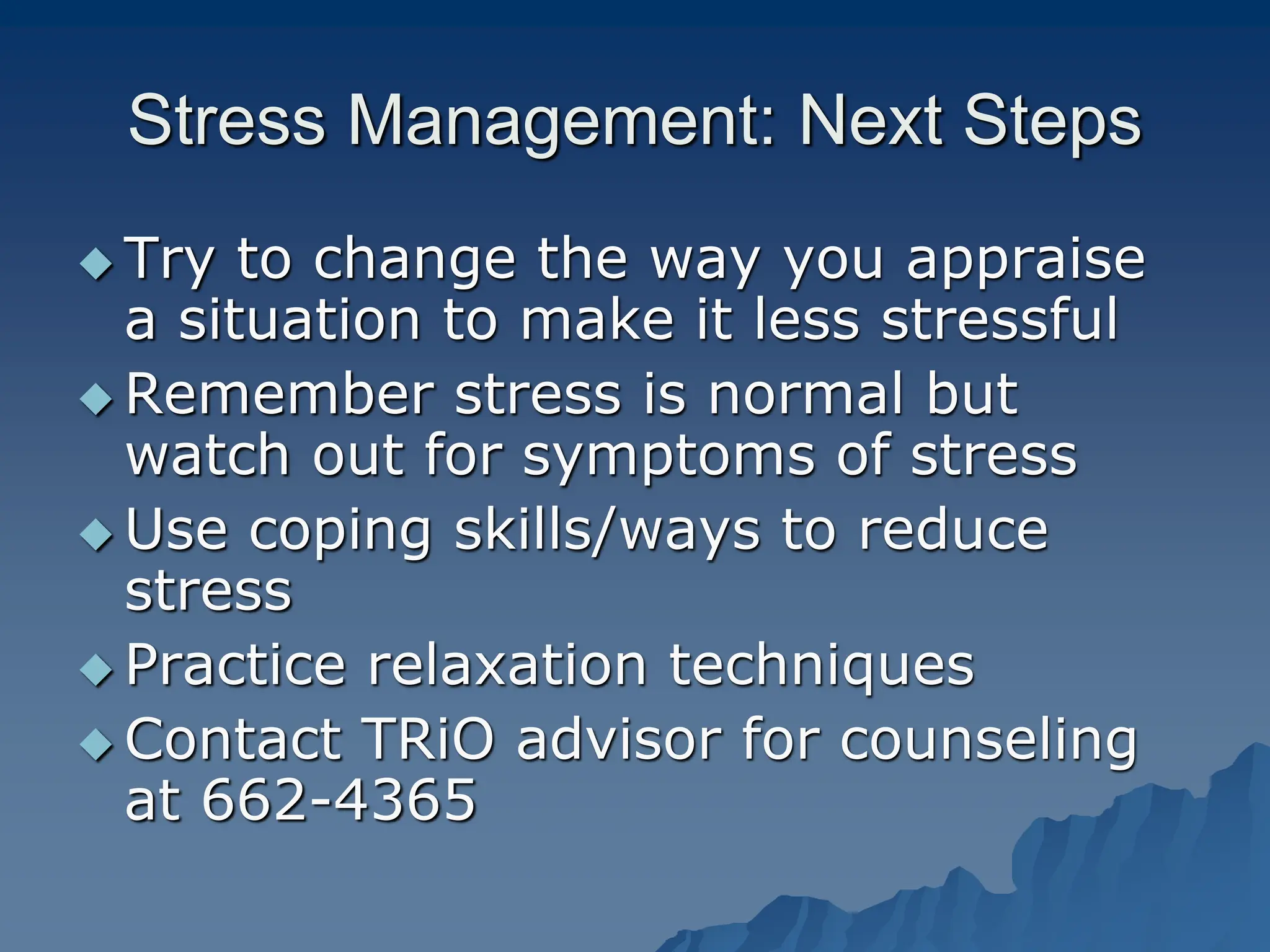 STRESS-MANAGEMENT Presentation With its solutions | PPT