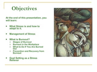 Stress Management In The Workplace Gc | PPT