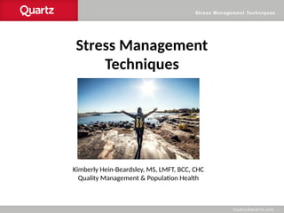 stress management and its prevention and awareness | PPTX