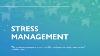 Stress Management PPT for Presentation | PDF