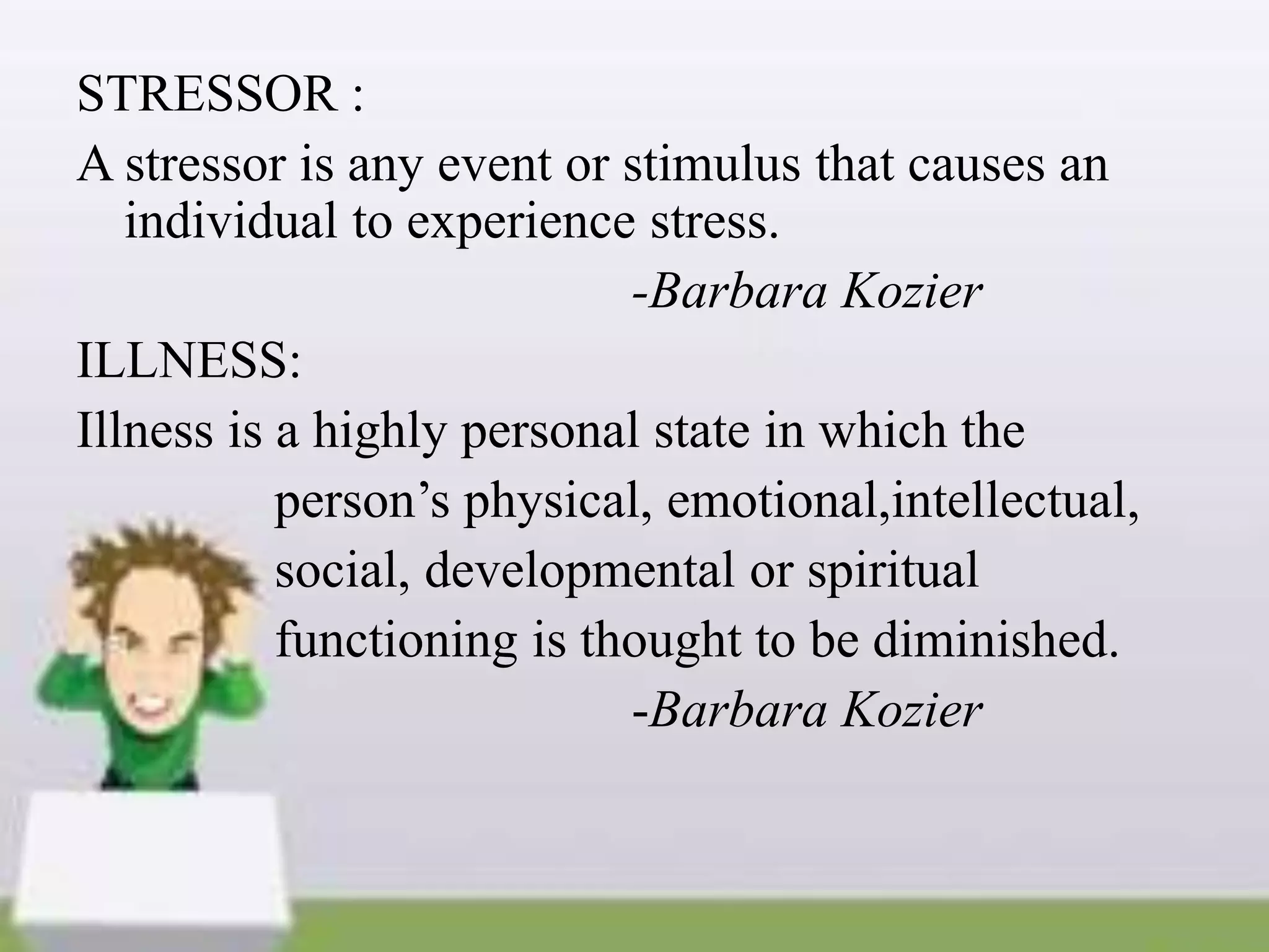 Stress & reactions related to developmental stages | PPTX