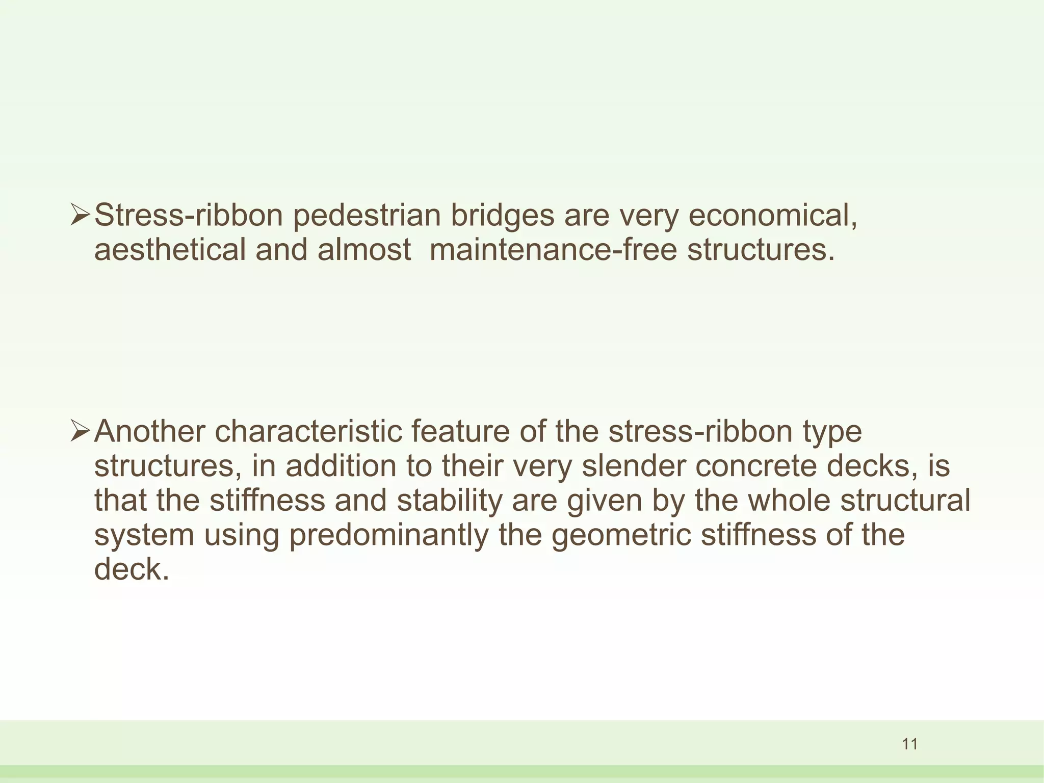 Stress ribbon-bridges | PPTX