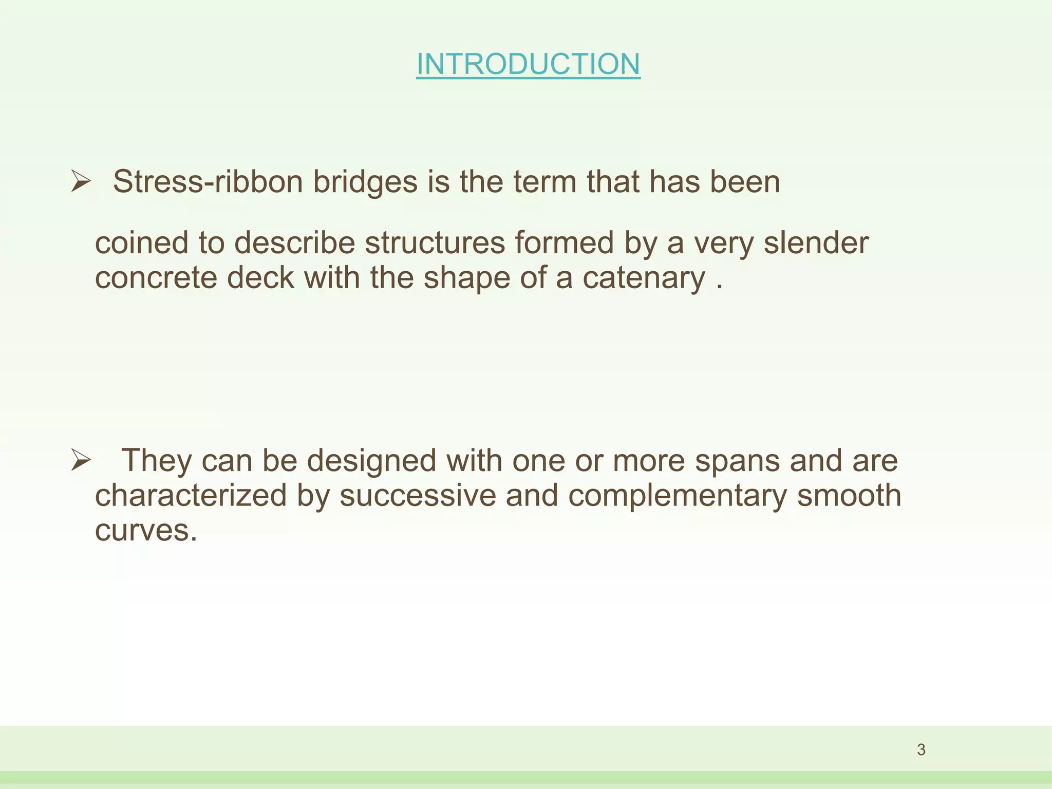 Stress ribbon-bridges | PPTX