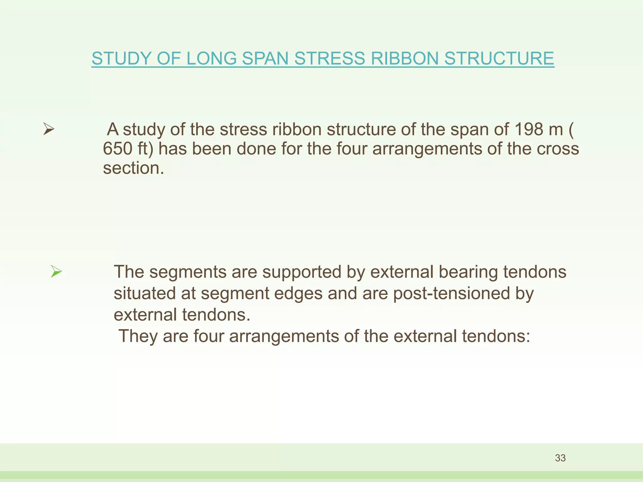 Stress ribbon-bridges | PPTX