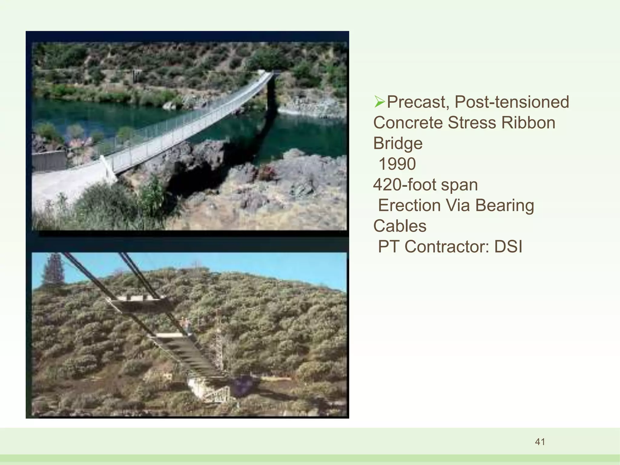 Stress ribbon-bridges | PPTX