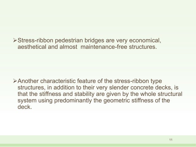 Stress ribbon-bridges | PPTX | Civil Engineering Industry | Industries