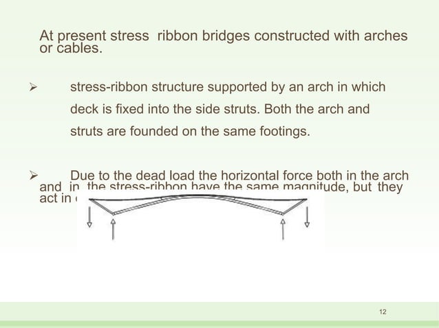 Stress ribbon-bridges | PPTX | Civil Engineering Industry | Industries