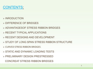 Stress ribbon-bridges | PPTX