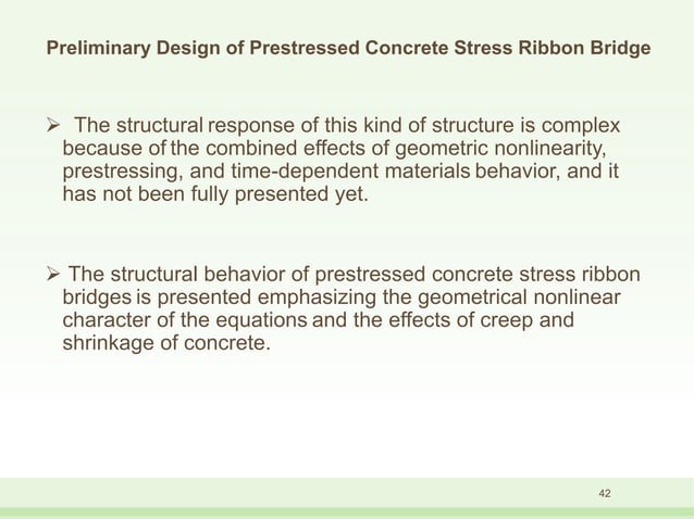 Stress ribbon-bridges | PPTX | Civil Engineering Industry | Industries