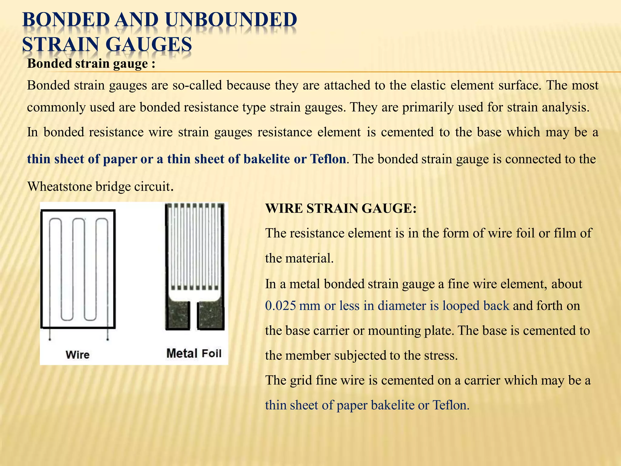 Stress strain measurements ppt | PDF