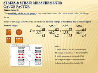 Stress strain measurements ppt | PDF