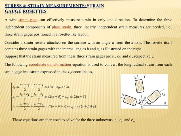 Stress strain measurements ppt | PDF