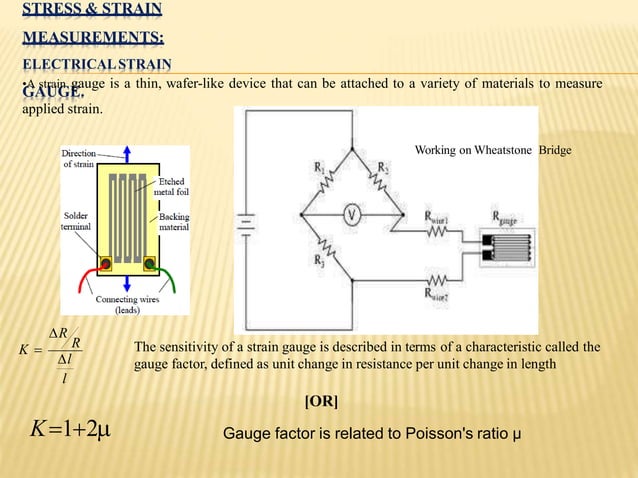 Stress strain measurements ppt | PDF