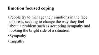 stress coping and health | PPT