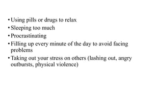 stress coping and health | PPTX