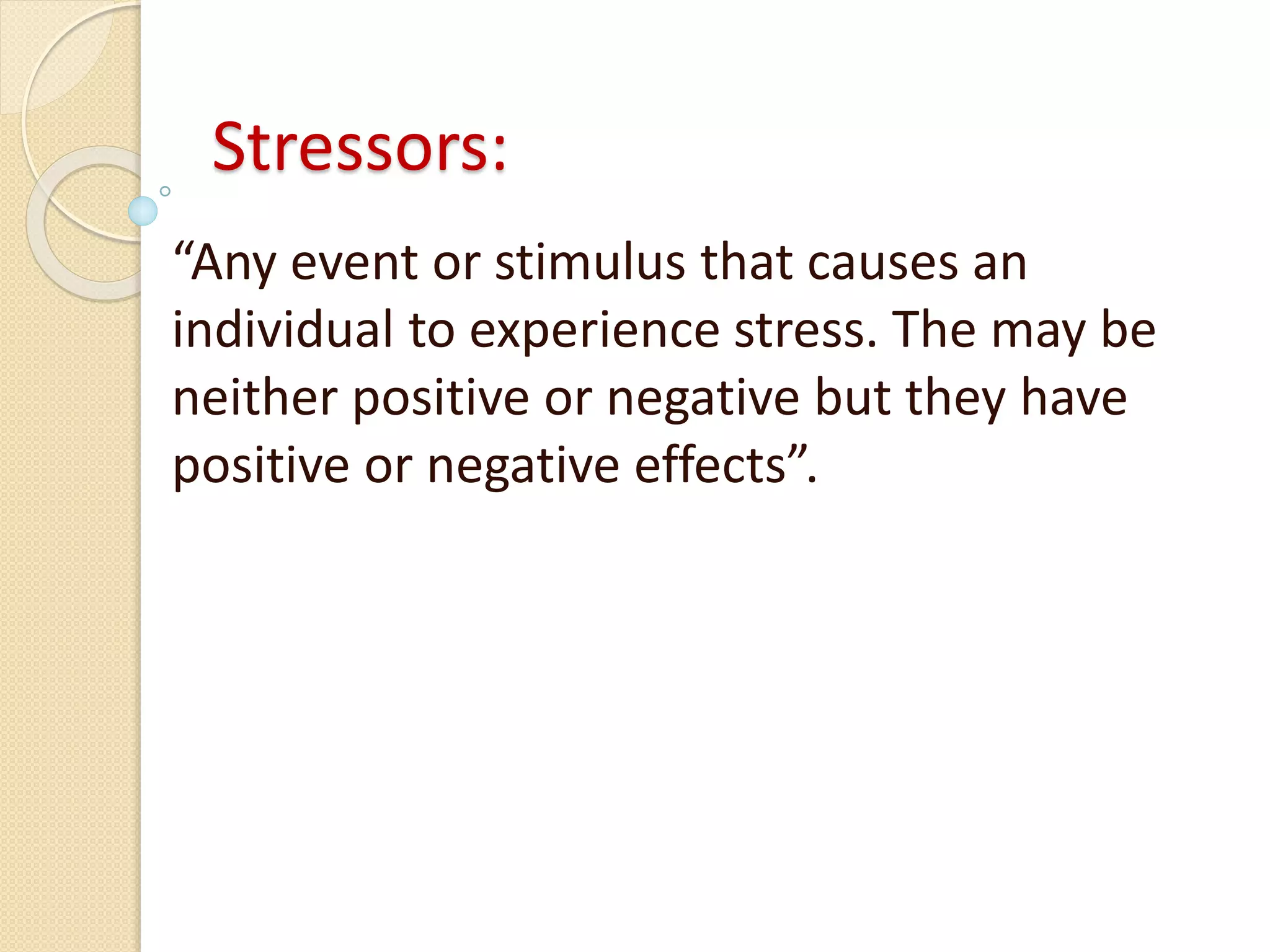 Stress adaptation and crisis intervention | PPTX