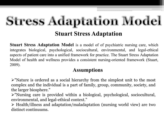 Stress, Stress Adaptation Model & Crisis intervention | PPTX