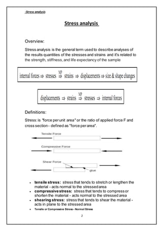 Stress analysis. | DOCX