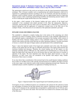 Stress analysis and optimization of crankshaft under dynamic loading 2 ...