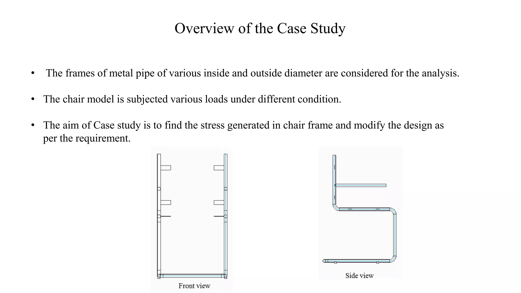 Stress analysis in chair- Case study | PPTX