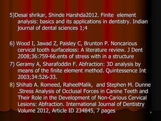 Stress analysis in restorative dentistry | PPTX