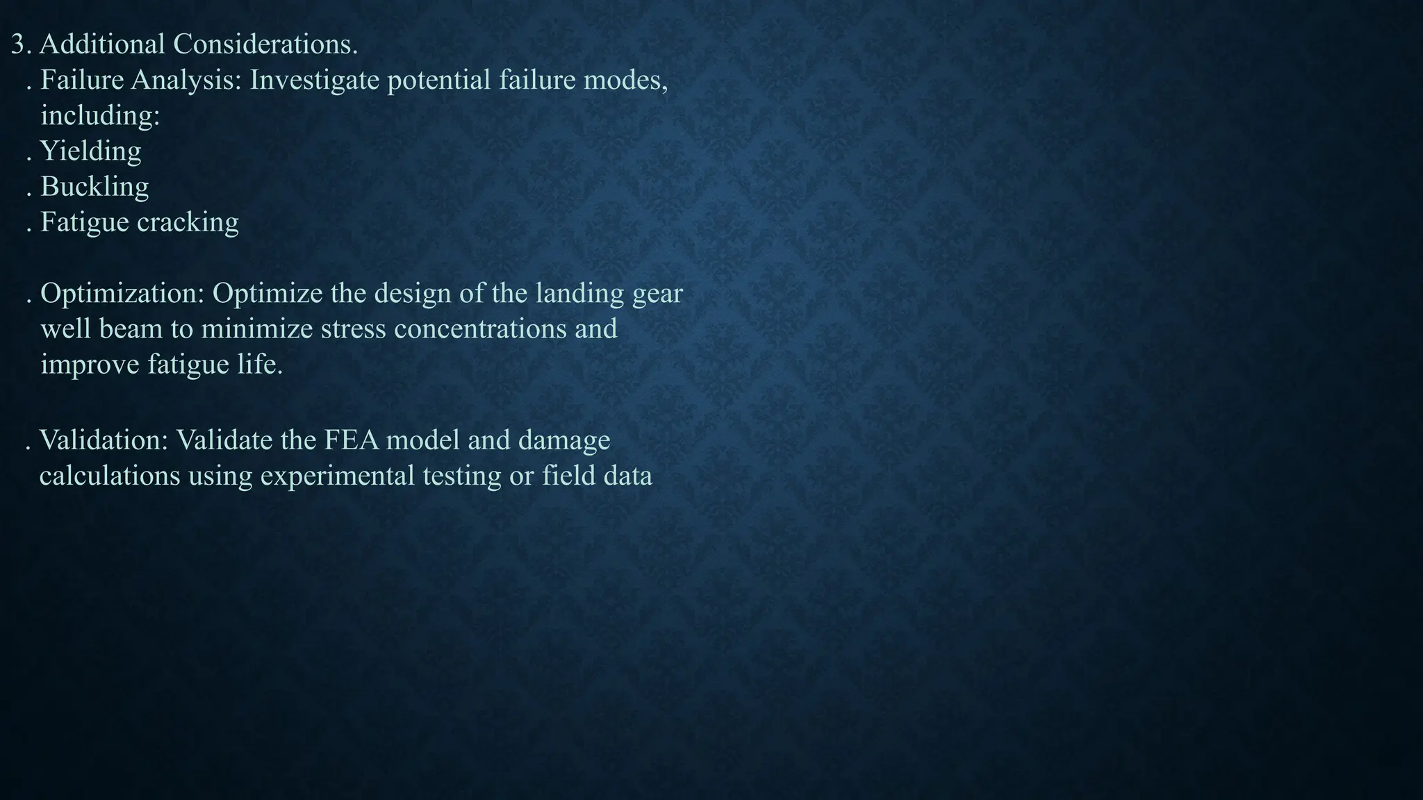 Stress analysis of landing gear well beam and damage calculation.pptx