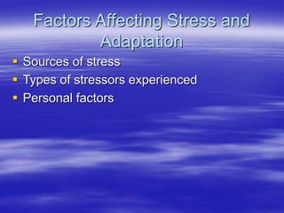 Stress and Adaptation.ppt