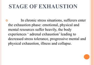 Stress and adaptatiton | PPTX