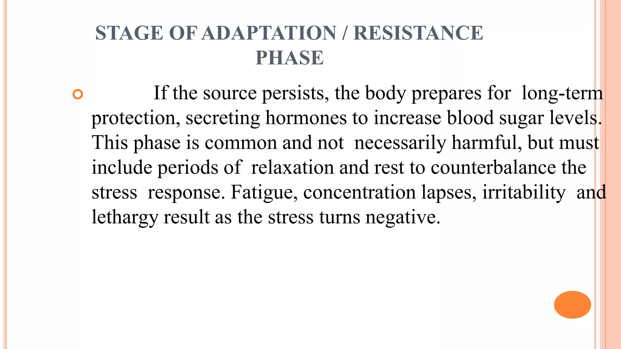 STRESS AND ADAPTATION | PPTX